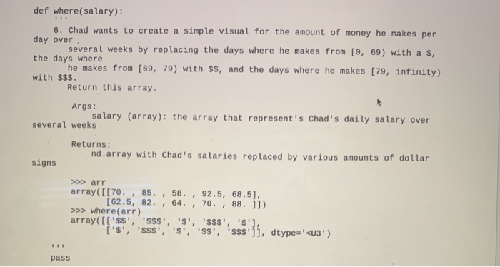 Solved Import Numpy As Np No Other Imports Allowed Note
