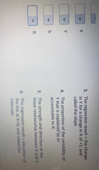 Solved The equation of the regression line is Y = a +bX. | Chegg.com