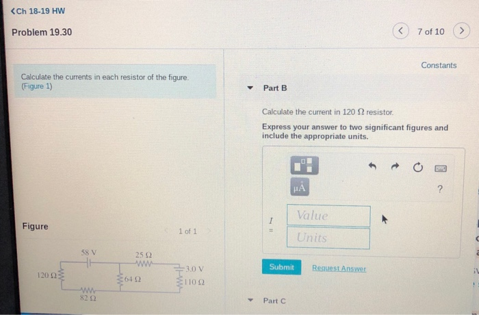 Solved Constants Calculate The Currents In Each Resistor Of