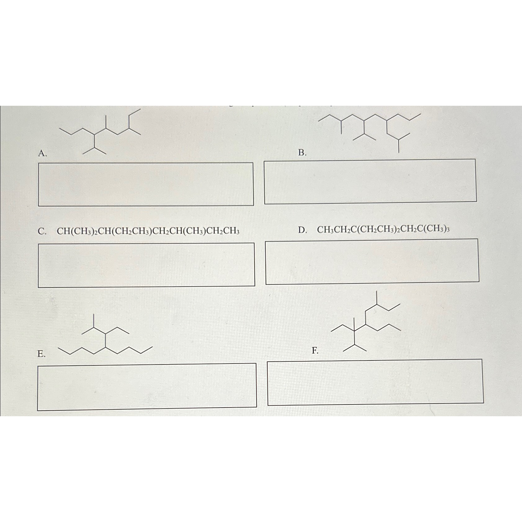 Solved Give the IUPAC name for each | Chegg.com