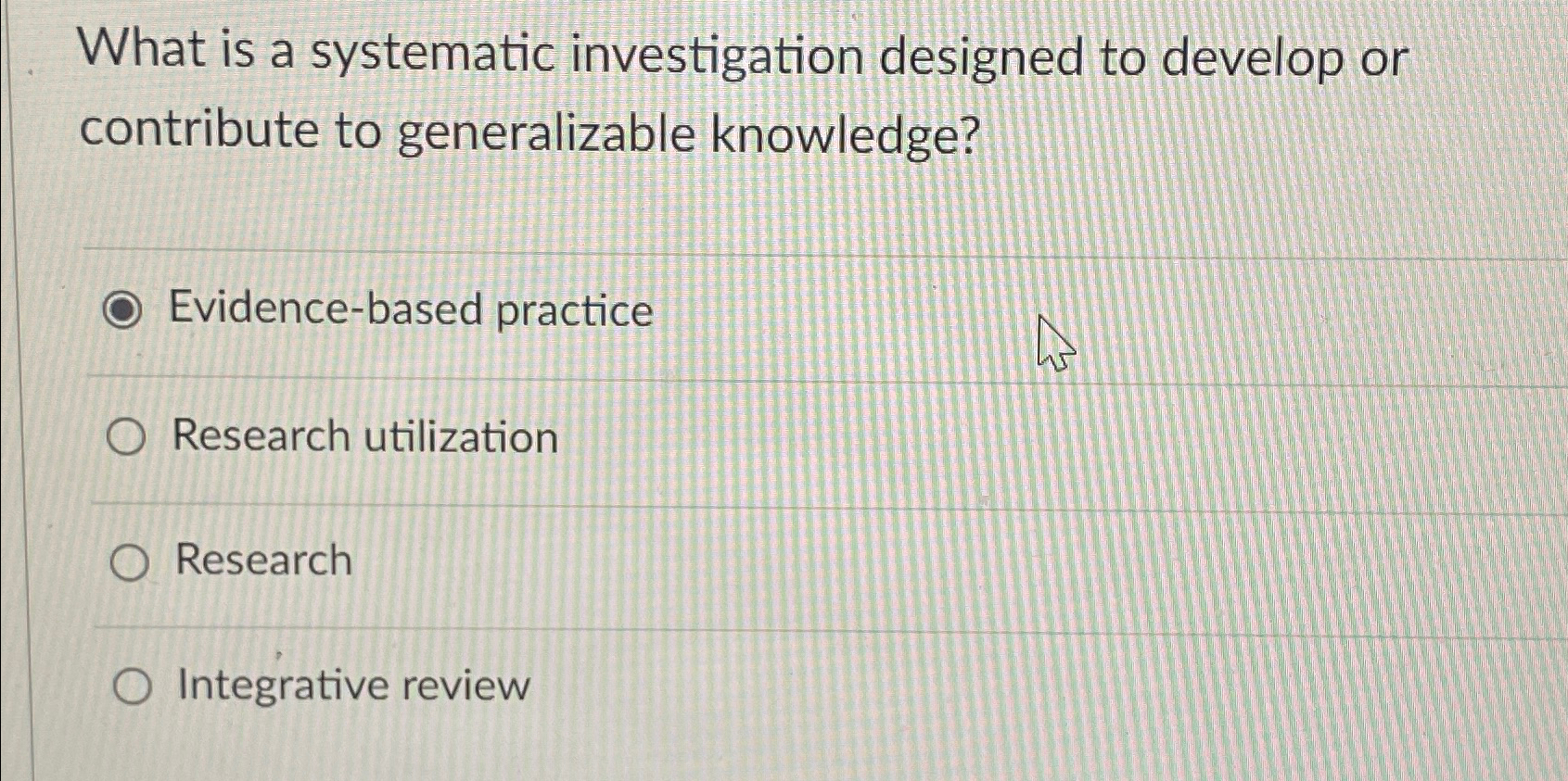 Solved What is a systematic investigation designed to | Chegg.com