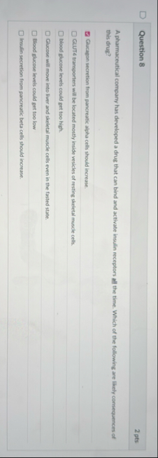 Solved Question 82 ﻿ptsA pharmaceutical company has | Chegg.com