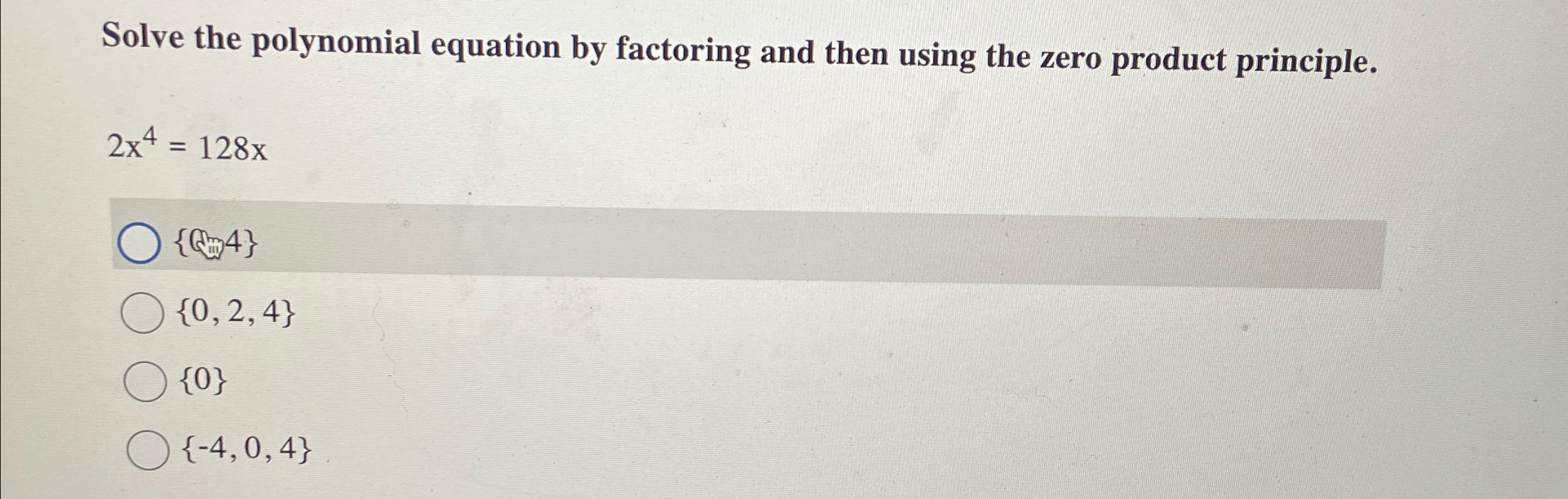 Solved Solve the polynomial equation by factoring and then | Chegg.com