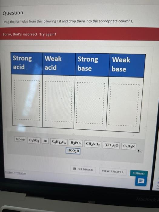 Question Drag the formulas from the following list | Chegg.com