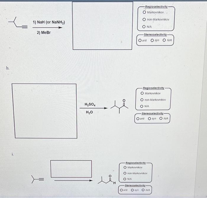 Solved (i) Fill in the missing reactants or products (ii) | Chegg.com