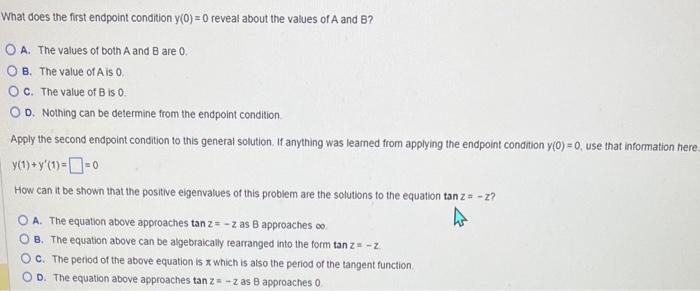 Solved Consider the following eigenvalue problem for which | Chegg.com