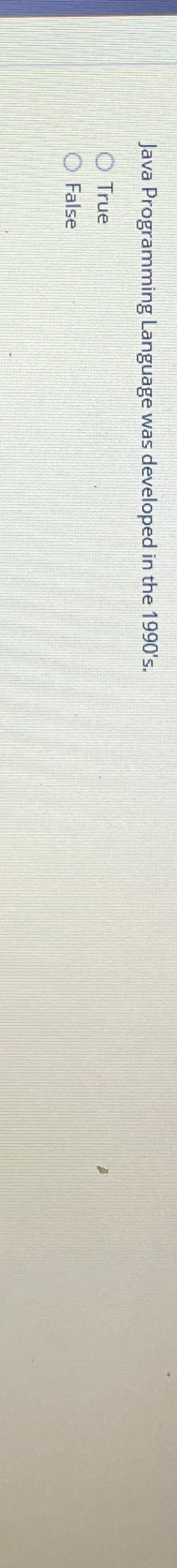 Solved Java Programming Language was developed in the | Chegg.com