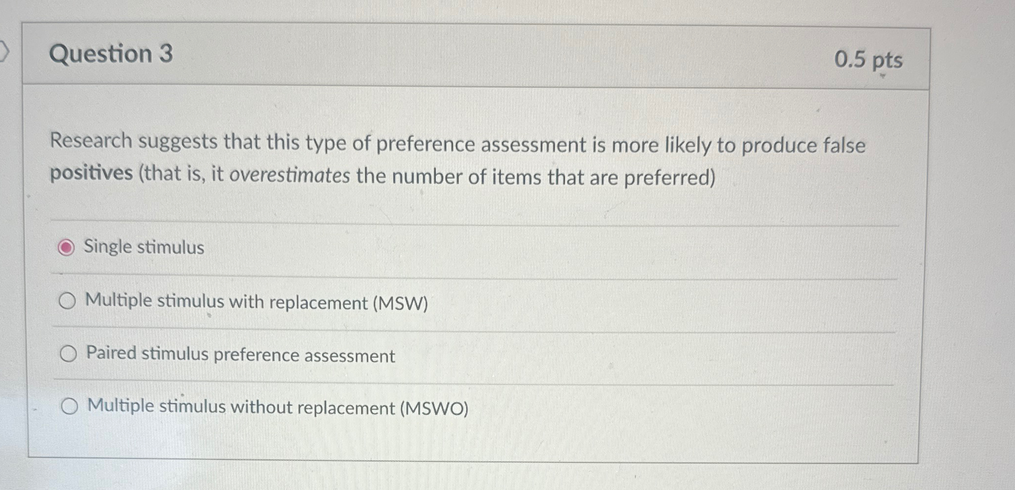 Solved Research suggests that this type of preference | Chegg.com