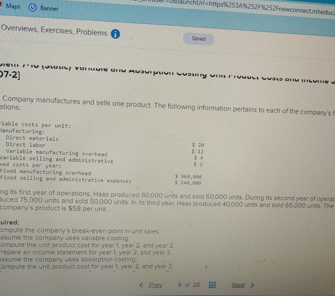 Maps chUrl=https%253A%252F%252Fnewconnect.mheduca | Chegg.com