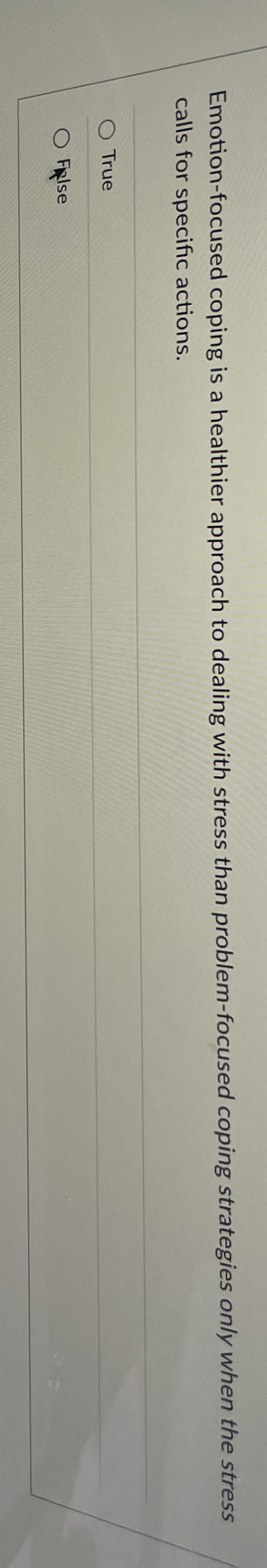 Solved Emotion-focused coping is a healthier approach to | Chegg.com