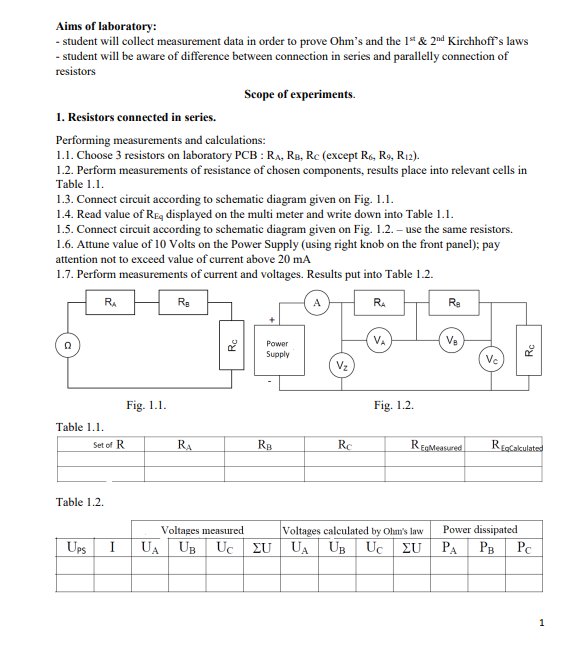 Solved Resistors connected parallelly.Performing | Chegg.com