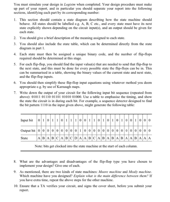 Solved sequence to be detected 1100. Choose either JK | Chegg.com