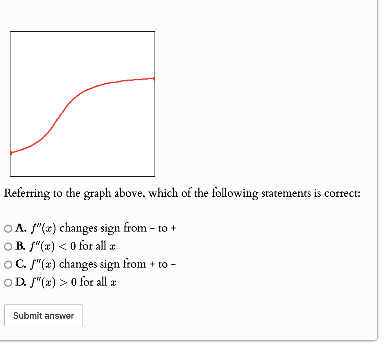 Solved Referring to the graph above, which of the following | Chegg.com