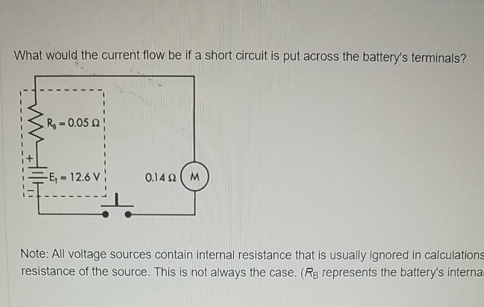 Solved What would the current flow be if a short circuit is | Chegg.com