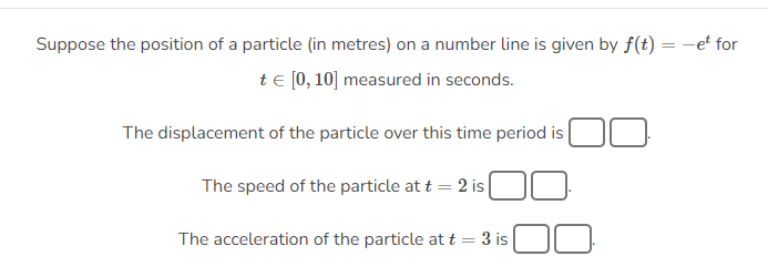 Solved Suppose the position of a particle (in metres) ﻿on a | Chegg.com