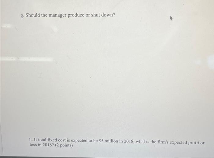 The firm faces an average variable cost function | Chegg.com
