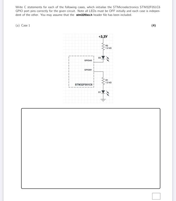 Solved Write C statements for each of the following cases, | Chegg.com