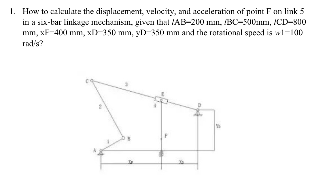 Solved How to calculate the displacement, velocity, and | Chegg.com
