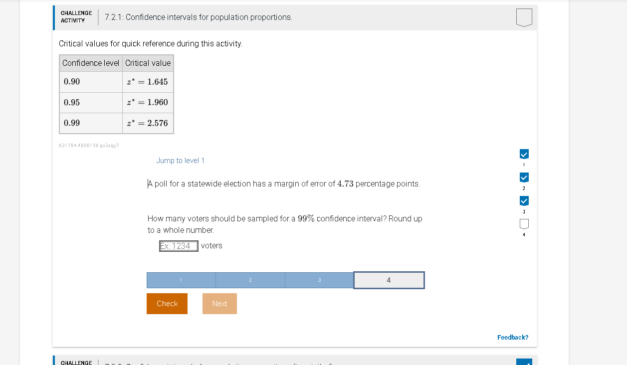 Solved 7.2.1: Confidence intervals for population | Chegg.com