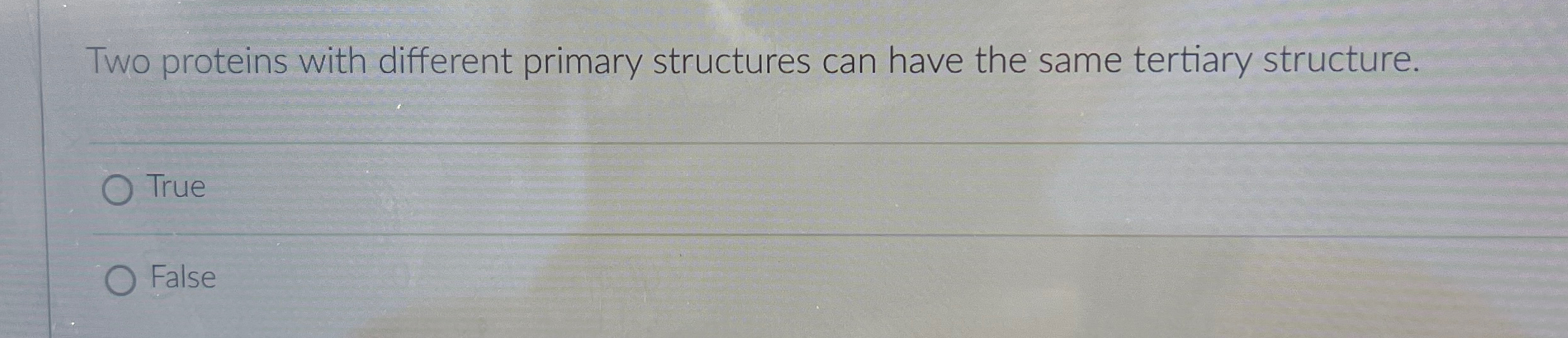 Solved Two proteins with different primary structures can | Chegg.com