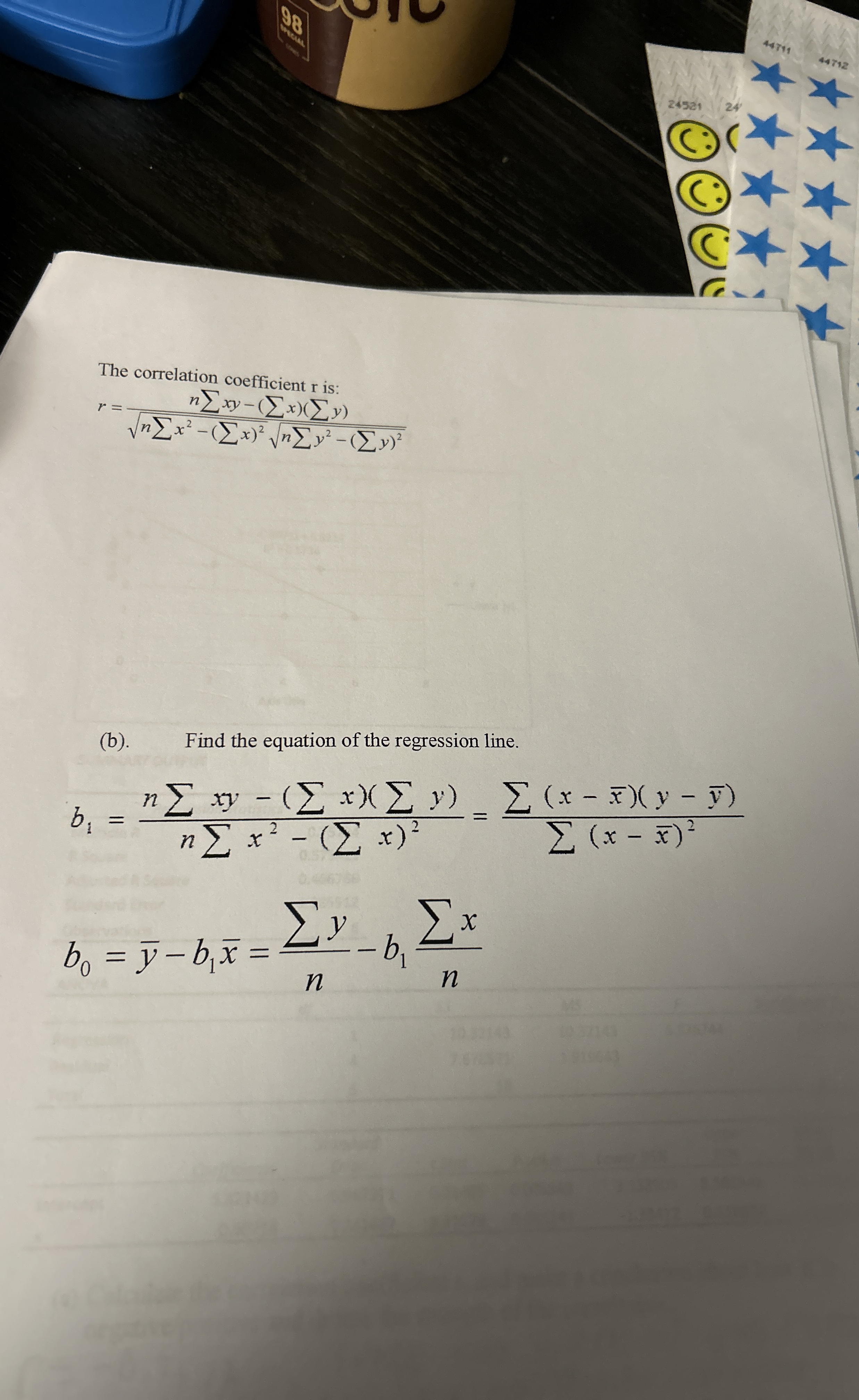 Solved The correlation coefficient r | Chegg.com