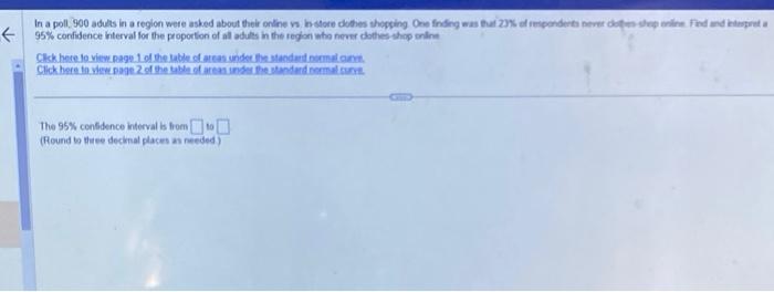 Solved 95\% corfidence interval for the proportion of all | Chegg.com