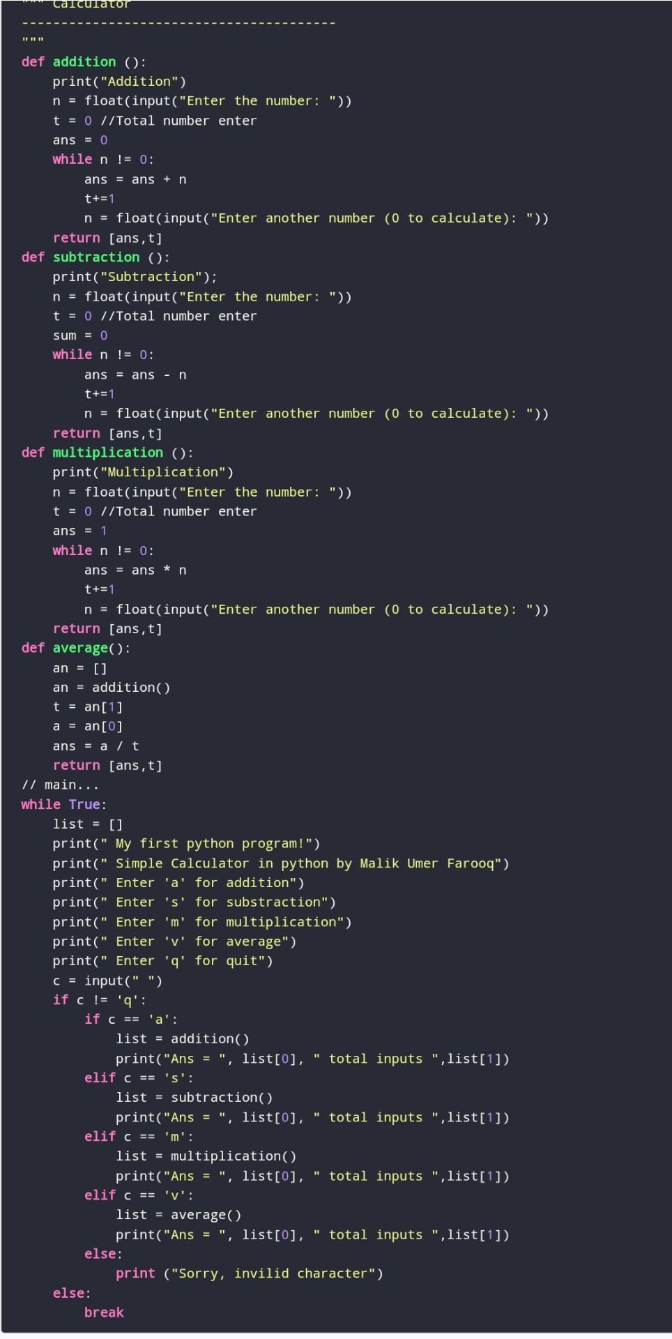 Solved Can anyone break down this calculator code. And | Chegg.com