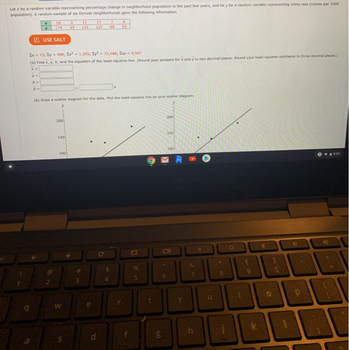 Solved Let x be a random variable representing percentage | Chegg.com