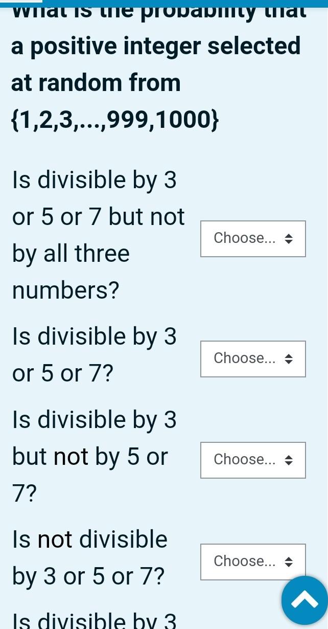 Solved a positive integer selected at random from | Chegg.com
