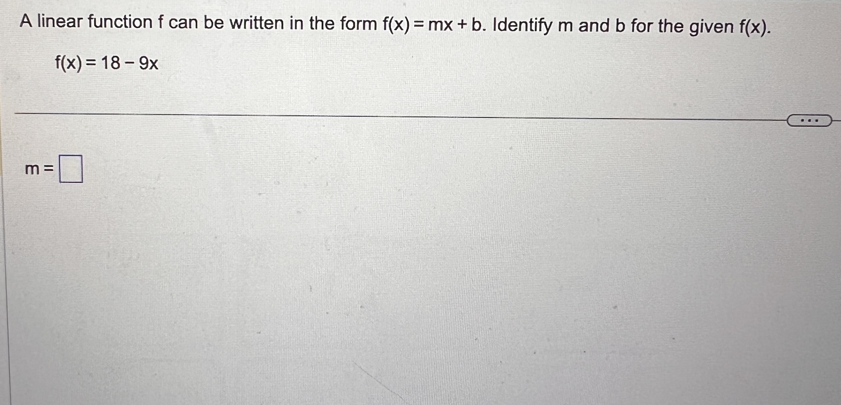 Solved Ask an expertA linear function f ﻿can be written in | Chegg.com