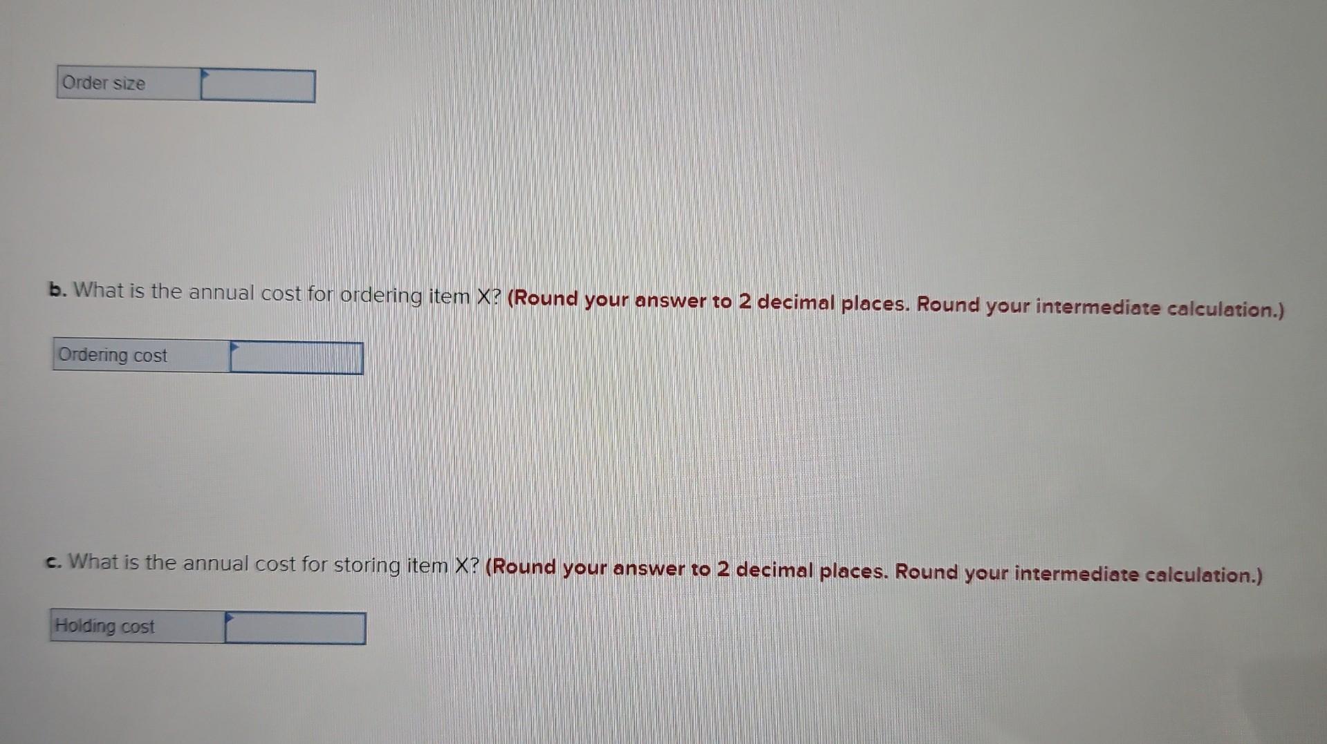 Solved Item X is a standard item stocked in a company's | Chegg.com