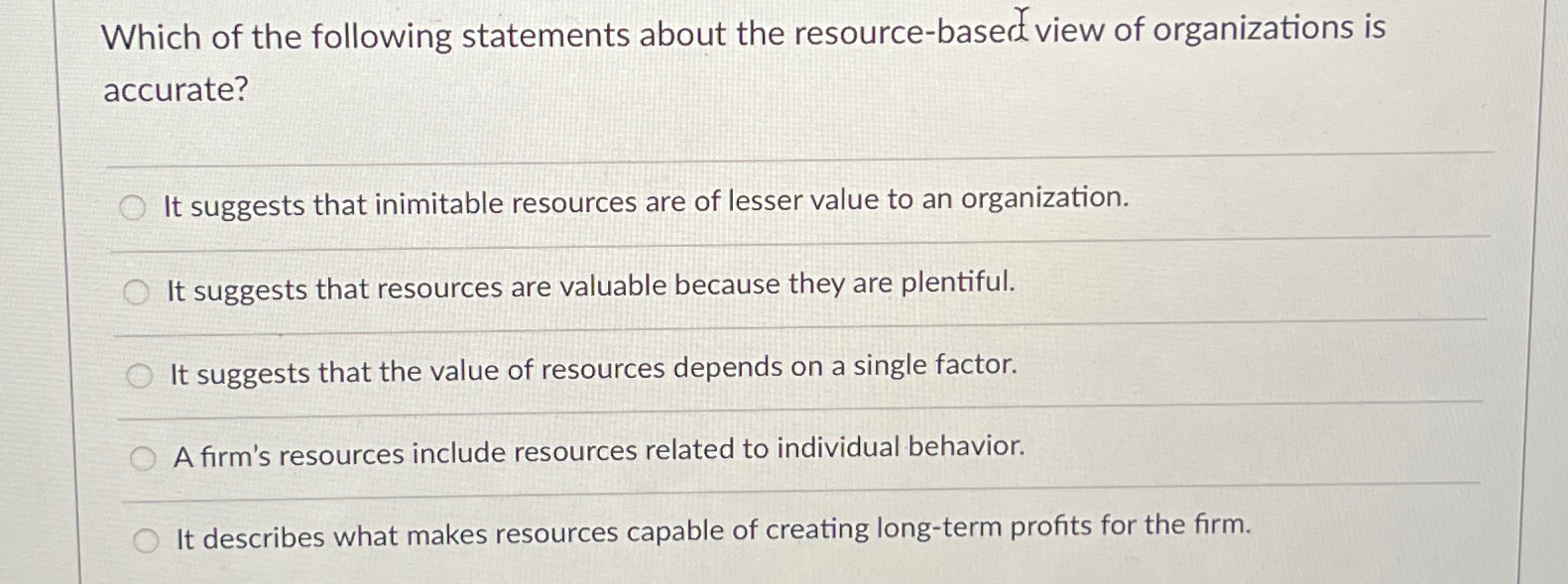 Solved Which of the following statements about the | Chegg.com