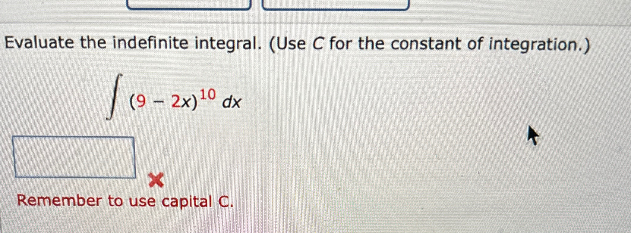 Solved Evaluate the indefinite integral. (Use C ﻿for the | Chegg.com