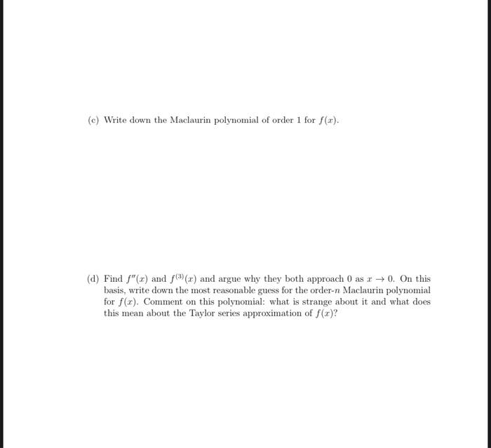 Solved Answet the folkowing quations, chorly justifying all | Chegg.com