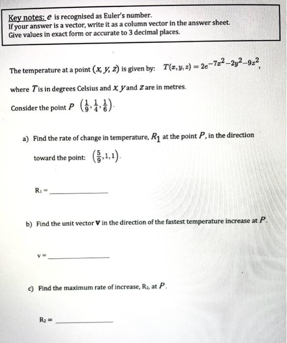Solved Key notes: e is recognised as Euler's number. If your | Chegg.com