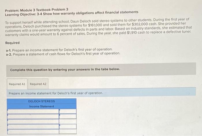 Solved Problem: Module 3 Textbook Problem 3 Learning | Chegg.com