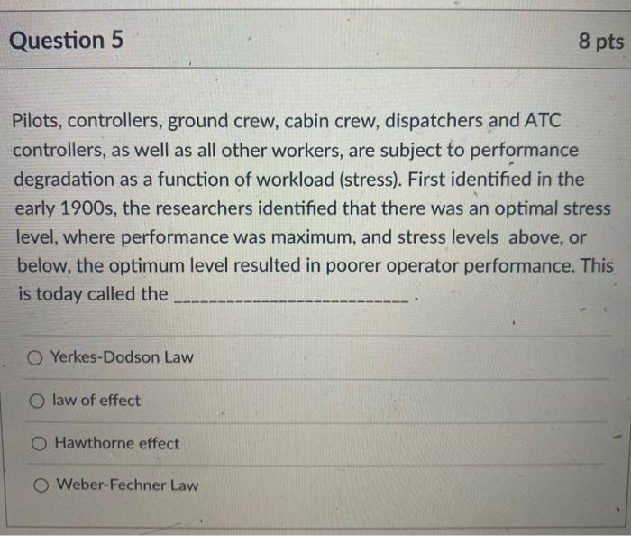 Solved Pilots, controllers, ground crew, cabin crew, | Chegg.com