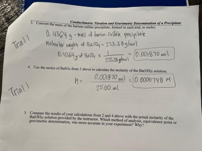 Solved Trial 3 Trial 2 Data Table 1 Trial1 Equivalence point | Chegg.com