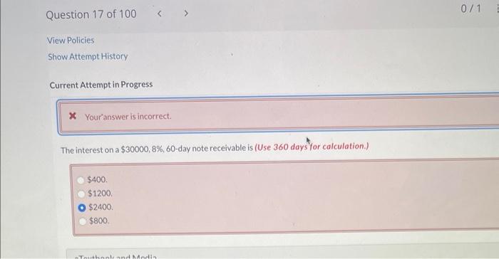 Solved Question 17 of 100 Solved Question 17 of 100