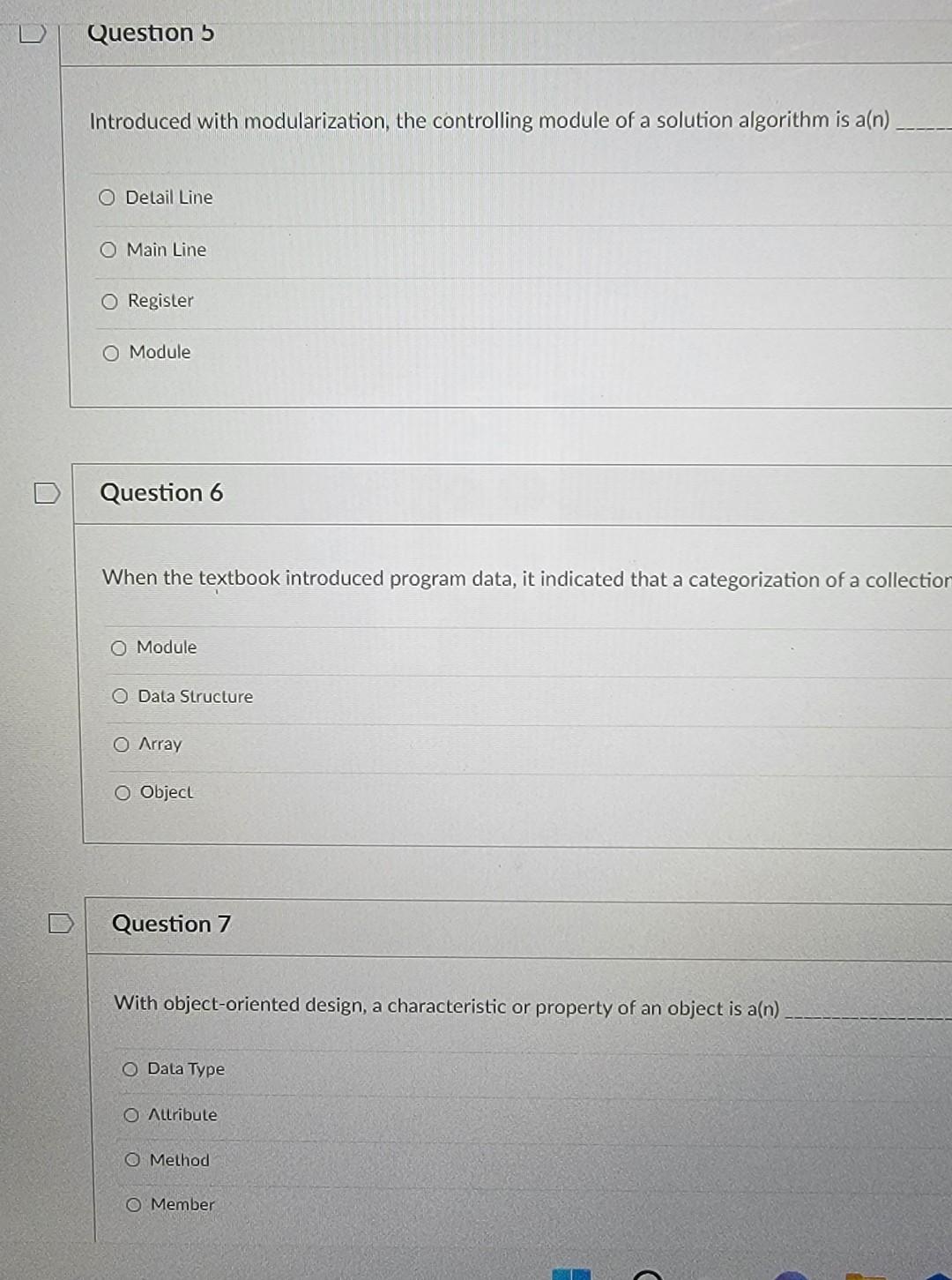Solved Question 5 Introduced With Modularization The