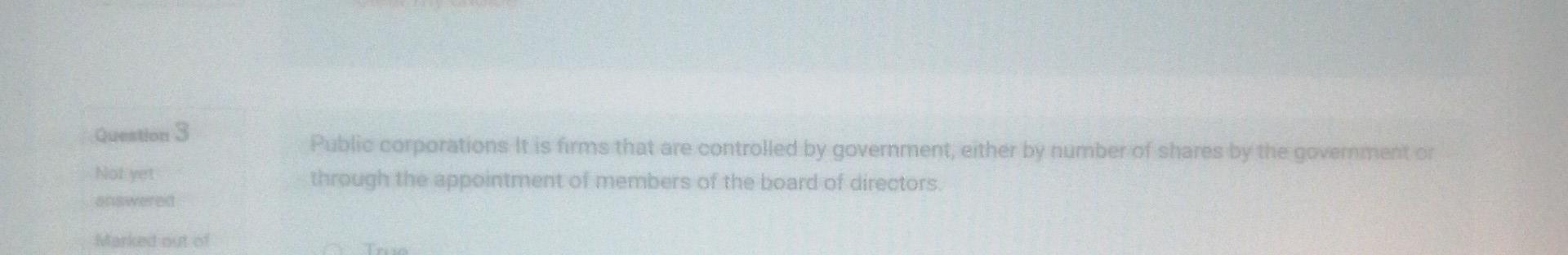 Solved Public corporations it is firms that are controlled | Chegg.com