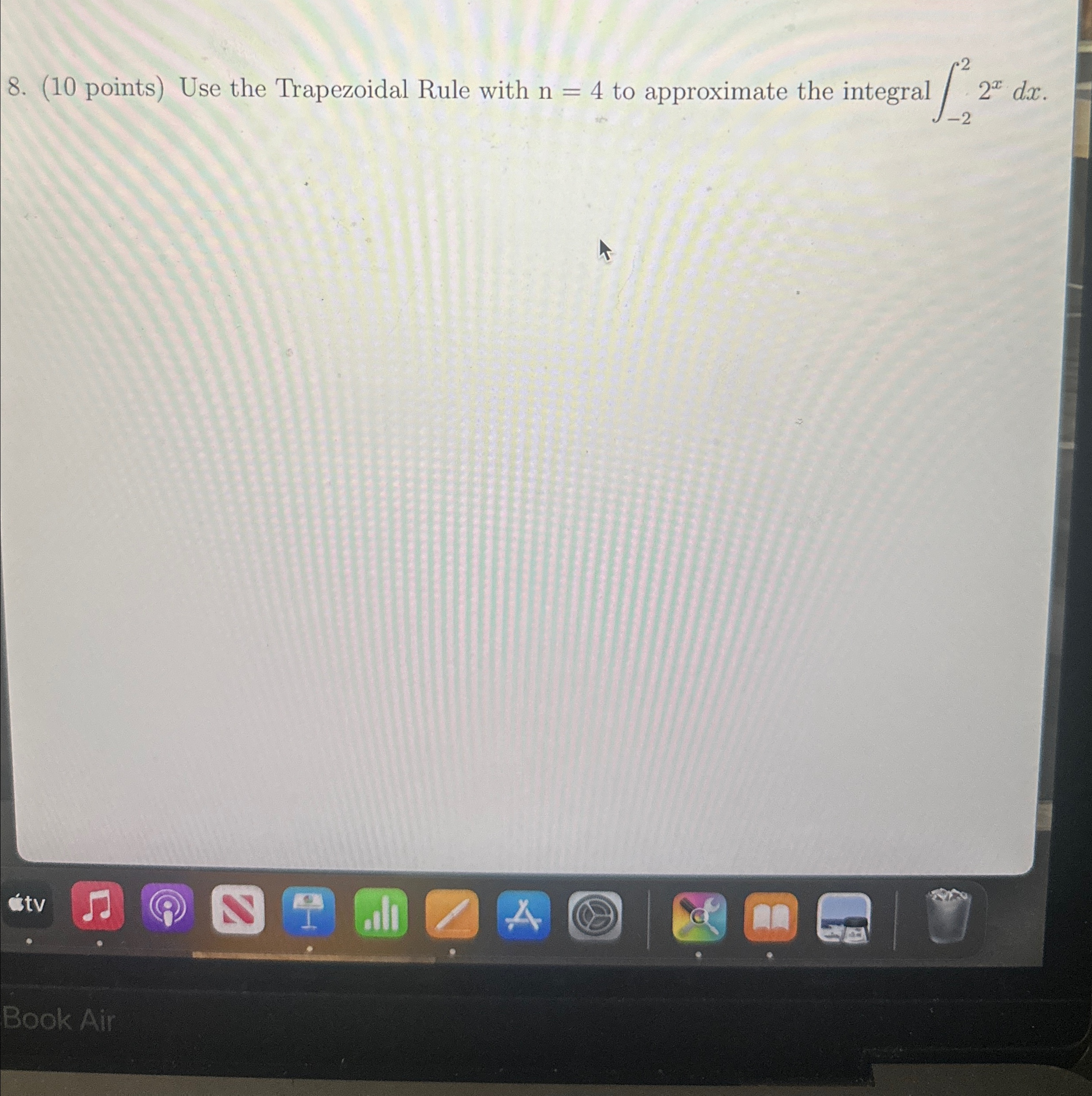 Solved (10 ﻿points) ﻿Use the Trapezoidal Rule with n=4 ﻿to | Chegg.com