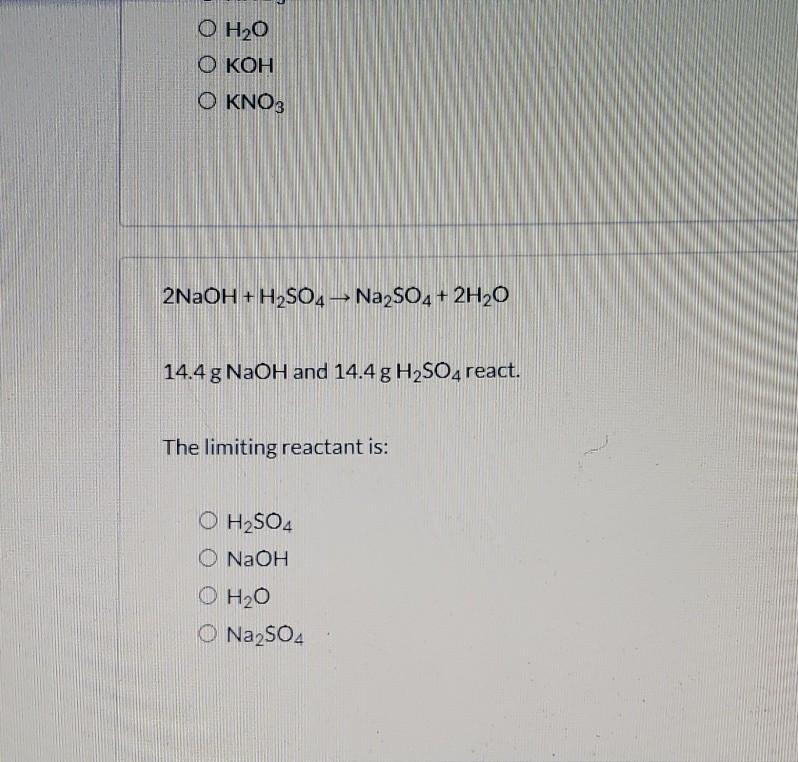 Solved In the following equations, determine which reactant | Chegg.com