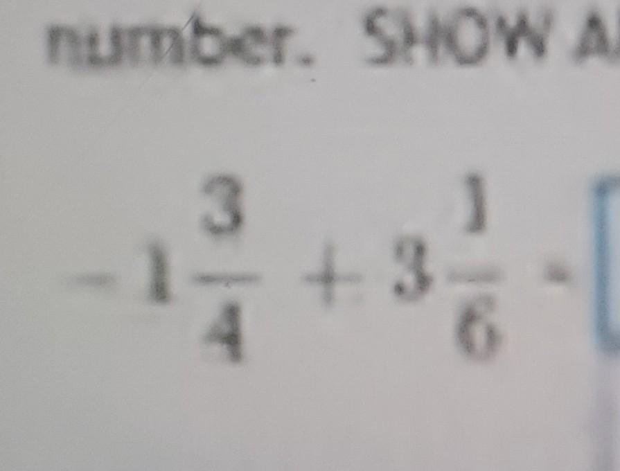Solved number. SHOW 3 +3 4 | Chegg.com