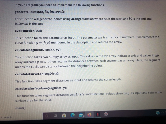 Solved Outcomes • Numpy • Functions Description In this | Chegg.com