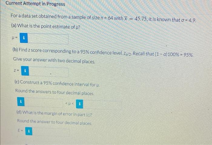 Solved For a data set obtained from a sample of size n=64 | Chegg.com