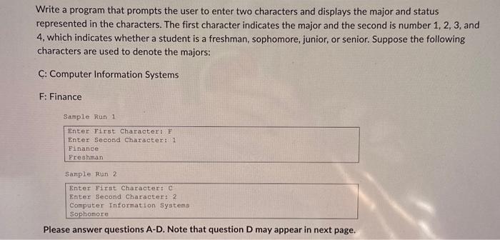 Solved Write a program that prompts the user to enter two | Chegg.com