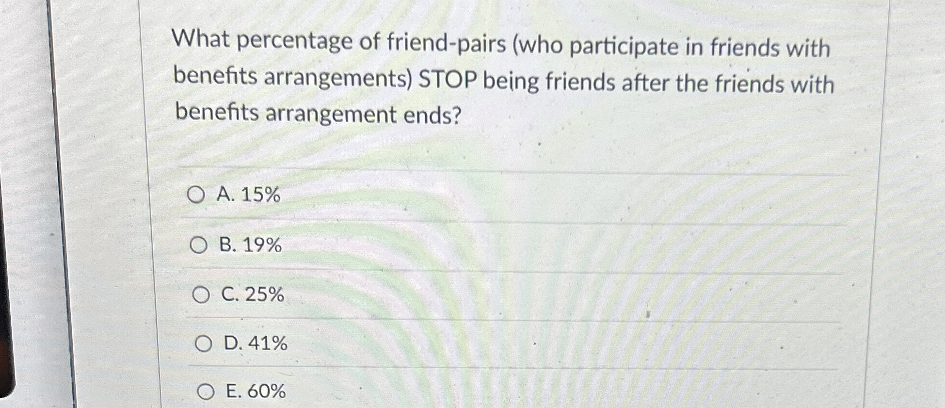 Solved What percentage of friend-pairs (who participate in | Chegg.com