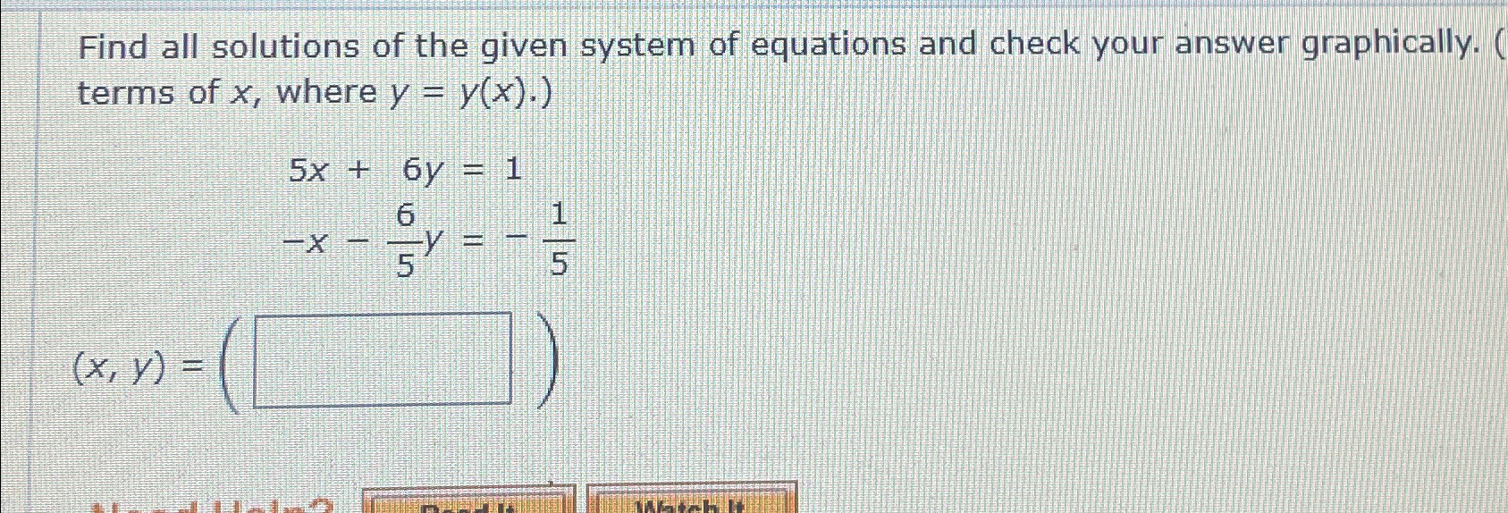 Solved Find All Solutions Of The Given System Of Equations