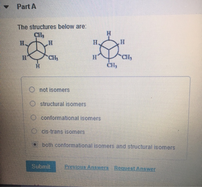 Solved - Part A The structures below are: CH, нYCH, O not | Chegg.com